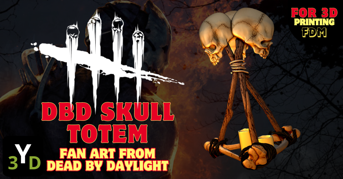 Creación de la Escultura 3D del Tótem de Calaveras de Dead by Daylight ...