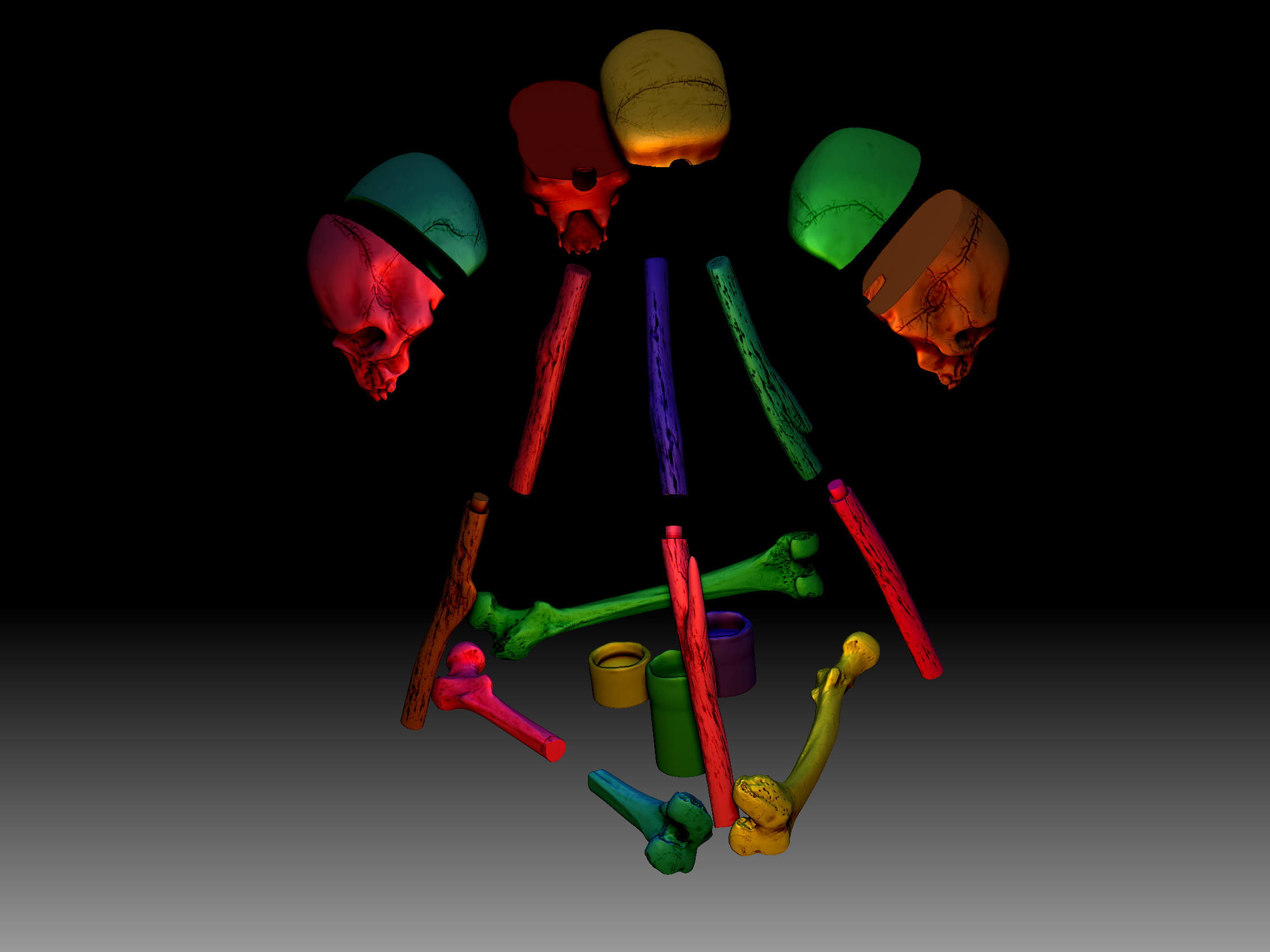 Creación de la Escultura 3D del Tótem de Calaveras de Dead by Daylight ...