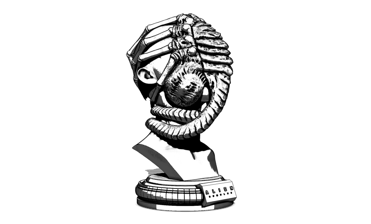 Busto de Humano con Facehugger – Escultura en Honor a Alien: Romulus ...